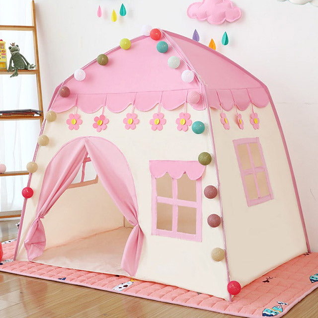 Foldable Castle Play Tent – Kids Indoor & Outdoor Large Playhouse