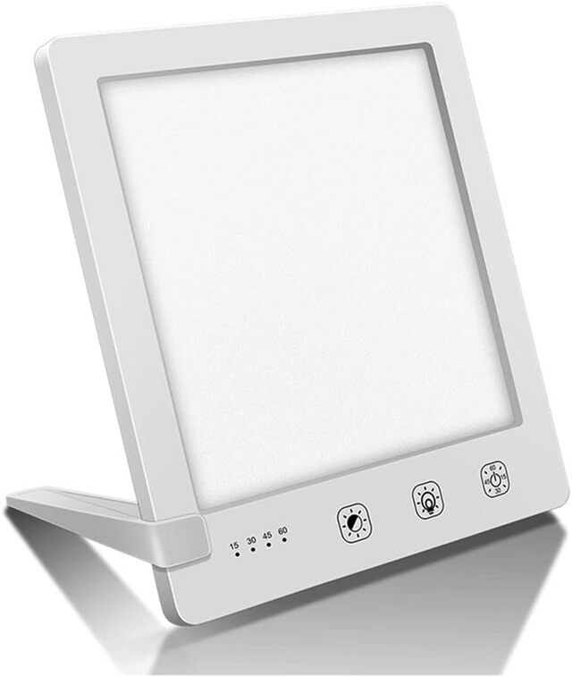 SAD Light Therapy Lamp – 10000 LUX with Adjustable Brightness Timer