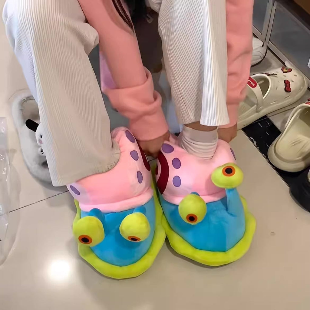 SpongeBob SquarePants Gary Slippers – Cute Snail Plush Winter House Sh