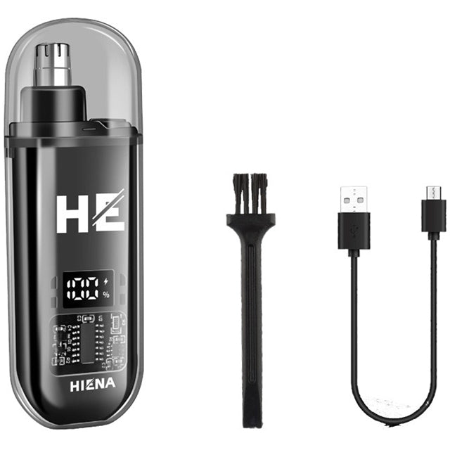 USB Nose & Ear Hair Trimmer – Rechargeable Portable Grooming Tool for