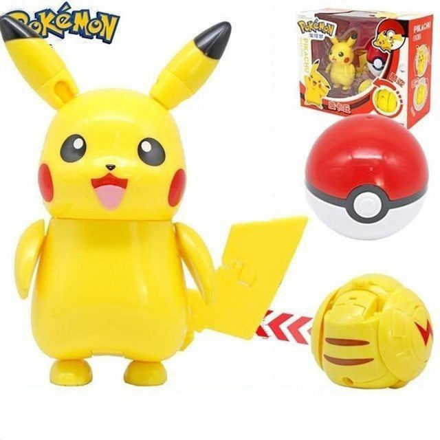 Pokémon Poké Ball Morphing Transforming Figures – Collectible Action T